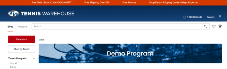 Tennis Racket Demo Programs in 2023