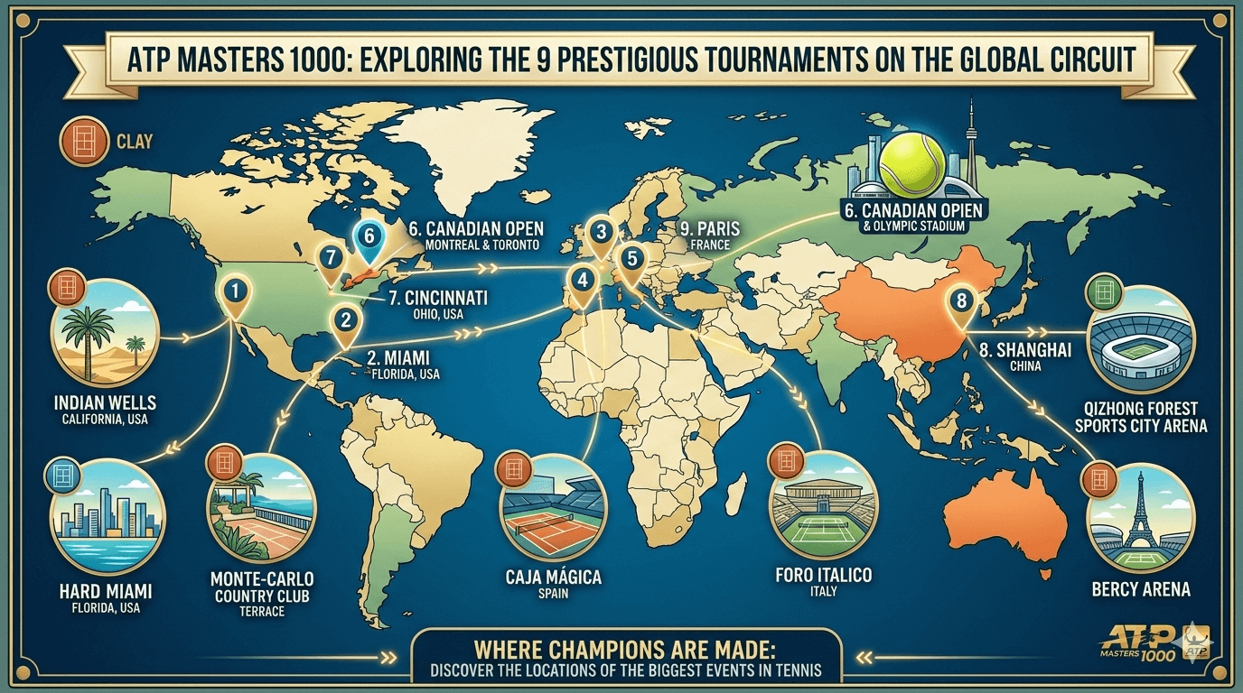 ATP Masters 1000 Tournaments: List, Records & 2026 Schedule